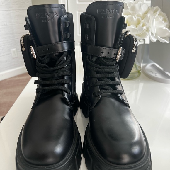 Prada | Shoes | Prada Monolith Boots | Poshmark